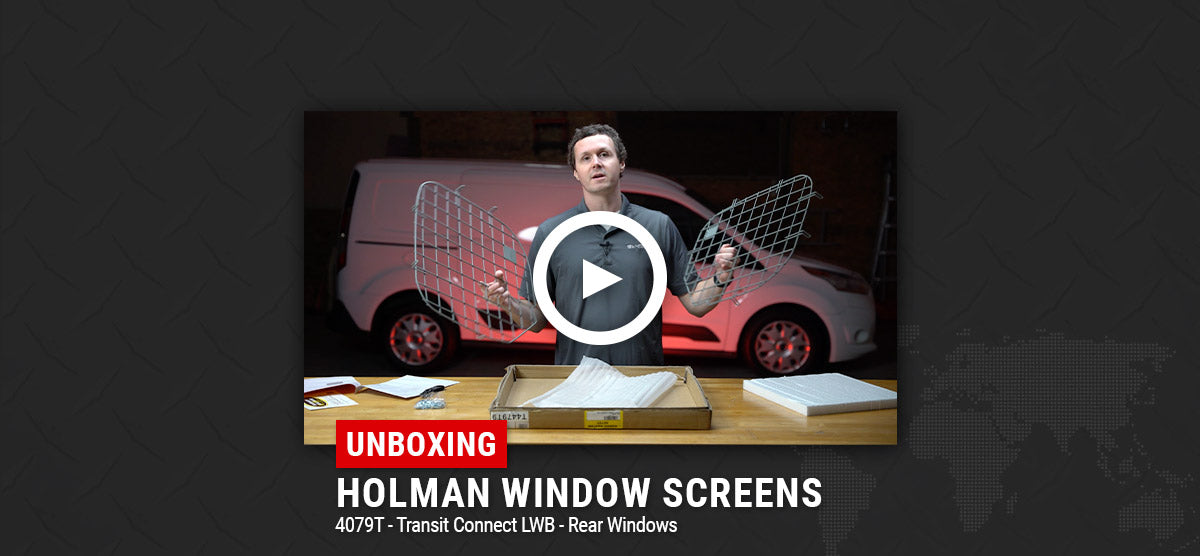 Unboxing Holman Rear Window Screens for Transit Connect - 4079T | Upfit ...