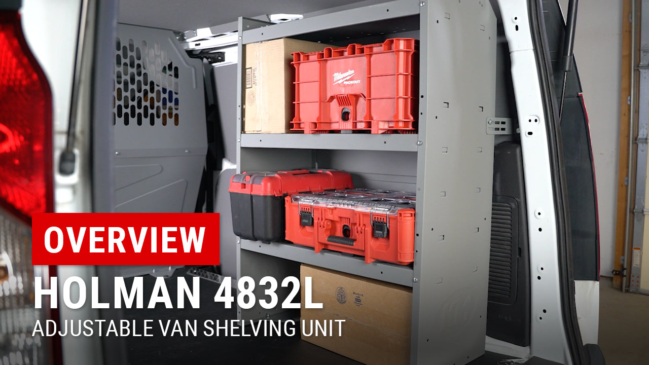 Holman 4832L Van Shelf Overview | Upfit Supply