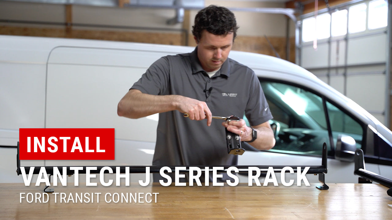 Installing Vantech J Series Ladder Rack on Transit Connect | Upfit Supply