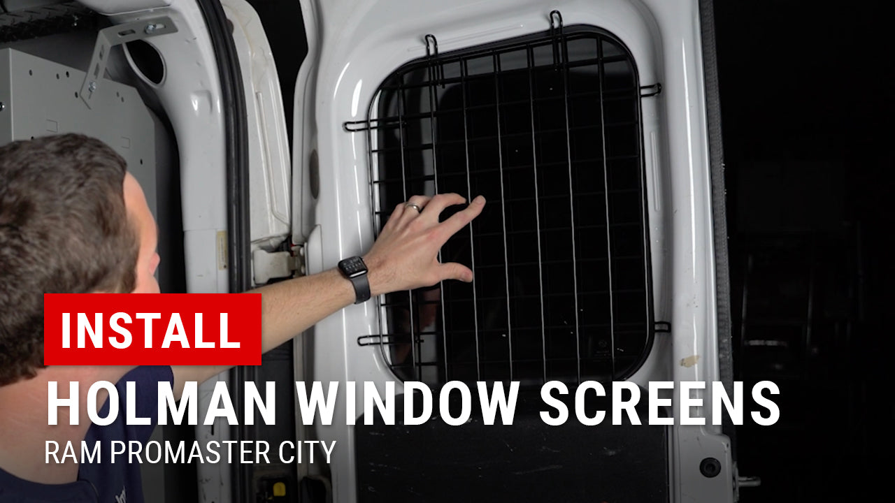 Installing Holman Rear Window Screens in RAM ProMaster City | Upfit Supply