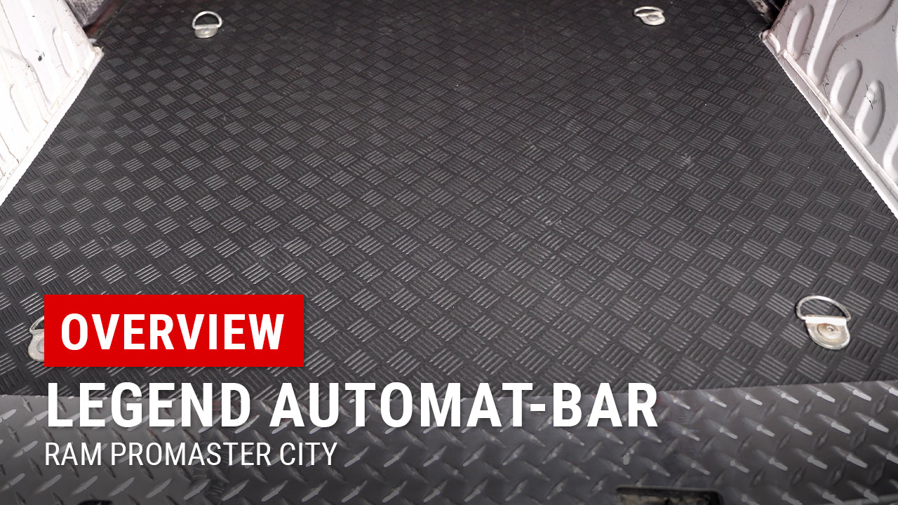 Legend AutoMat-Bar Rubber Floor for RAM ProMaster City Overview | Upfit ...