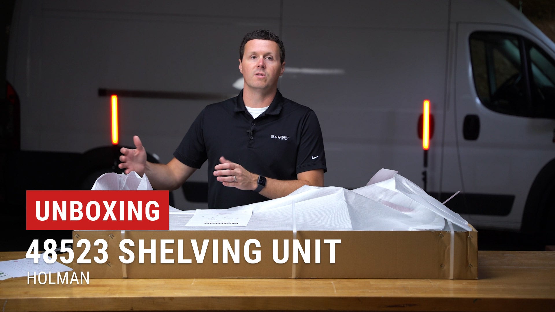 Unboxing Holman Short Shelving Unit for Workbenches | Upfit Supply