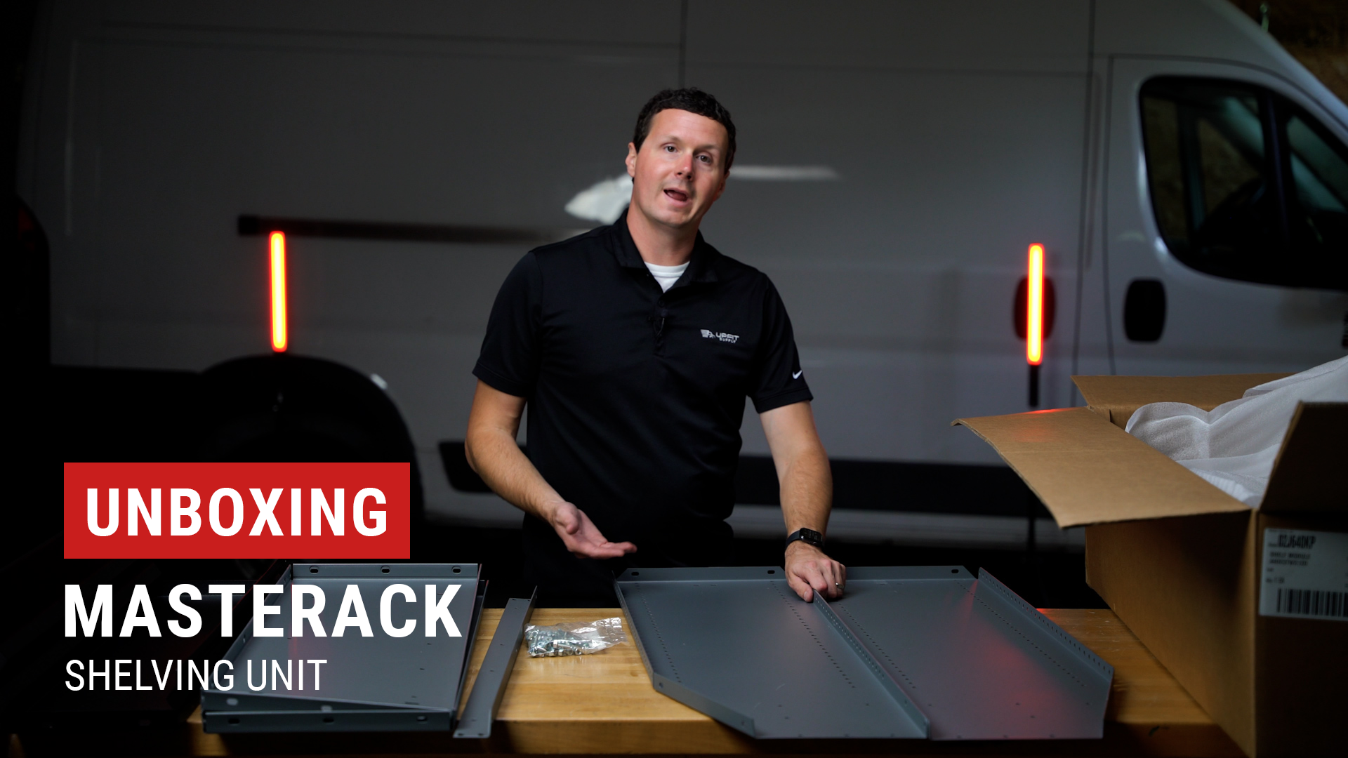 Unboxing Masterack Cargo Van Shelf | Upfit Supply