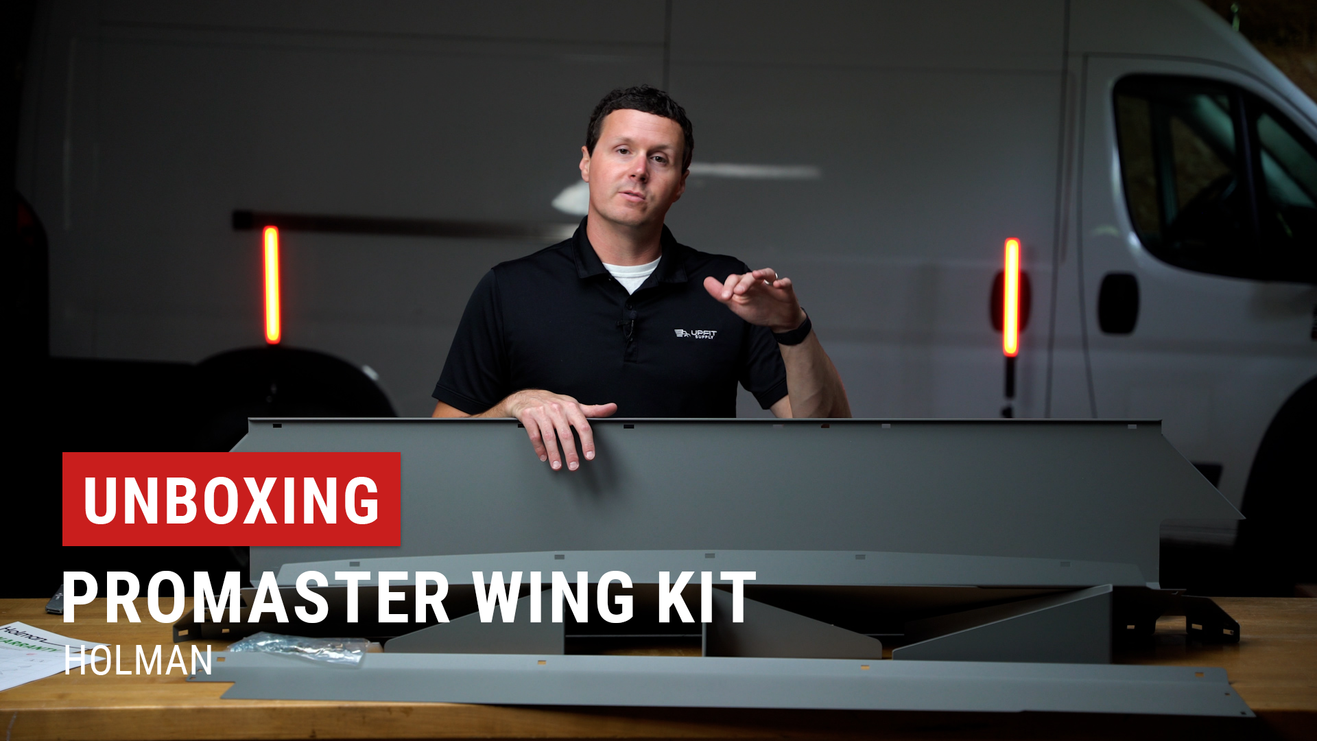 Unboxing Holman Partition Wing Kit for RAM ProMaster | Upfit Supply