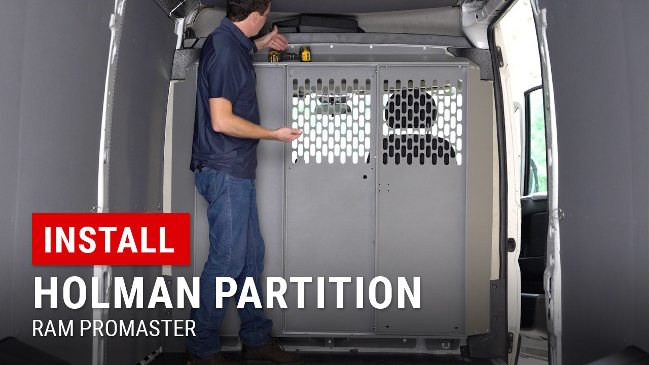 Installing Holman Partition in our RAM ProMaster | Upfit Supply