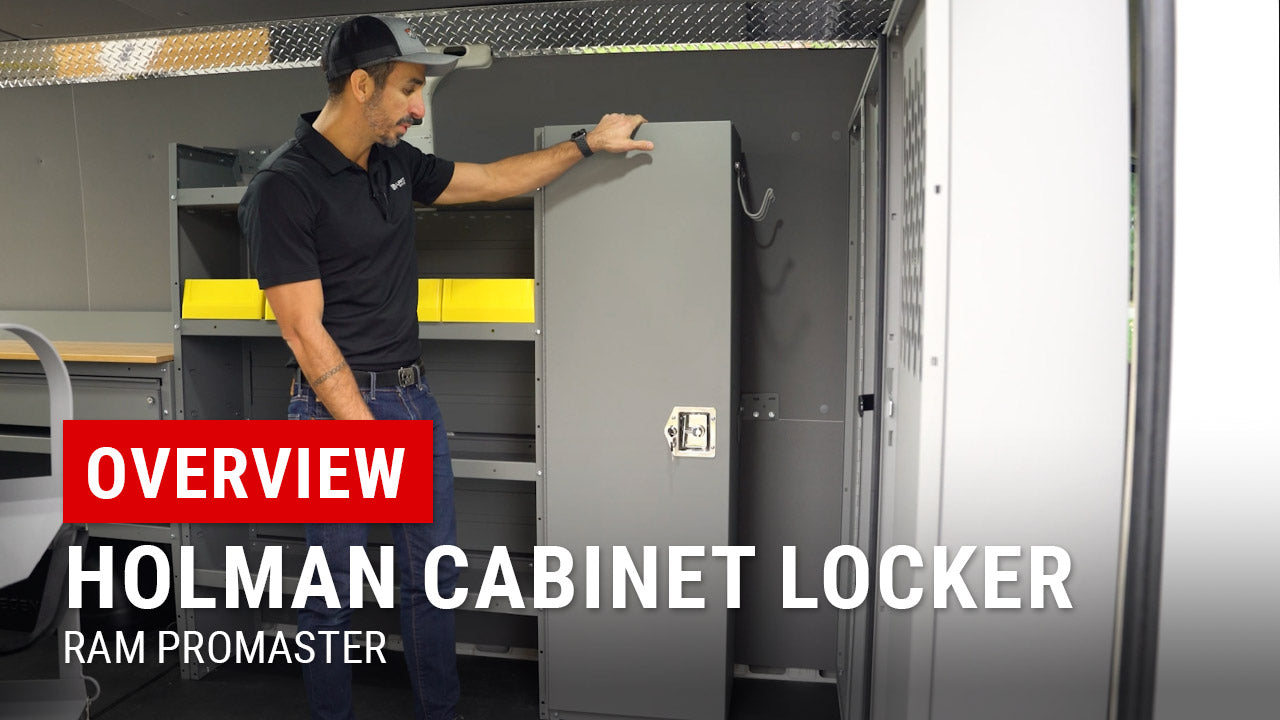 Holman Work Van Cabinet Locker Overview | Upfit Supply