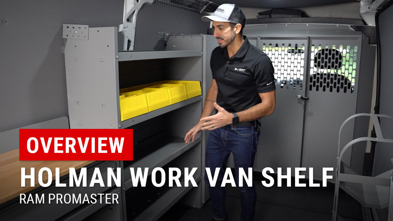 Holman Work Van Shelf in RAM ProMaster Overview | Upfit Supply