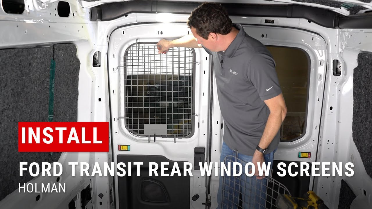 Installing Holman Rear Window Screens in our Ford Transit | Upfit Supply