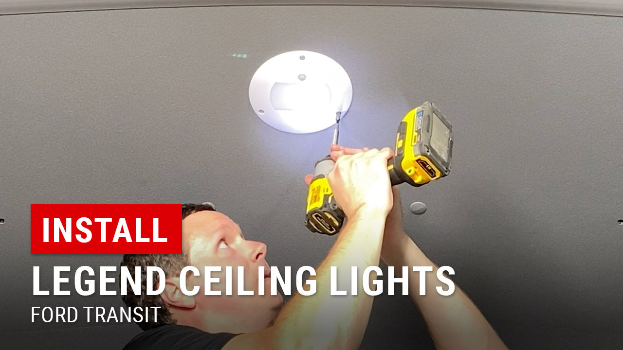 Installing Legend Ceiling Lights in our Ford Transit | Upfit Supply