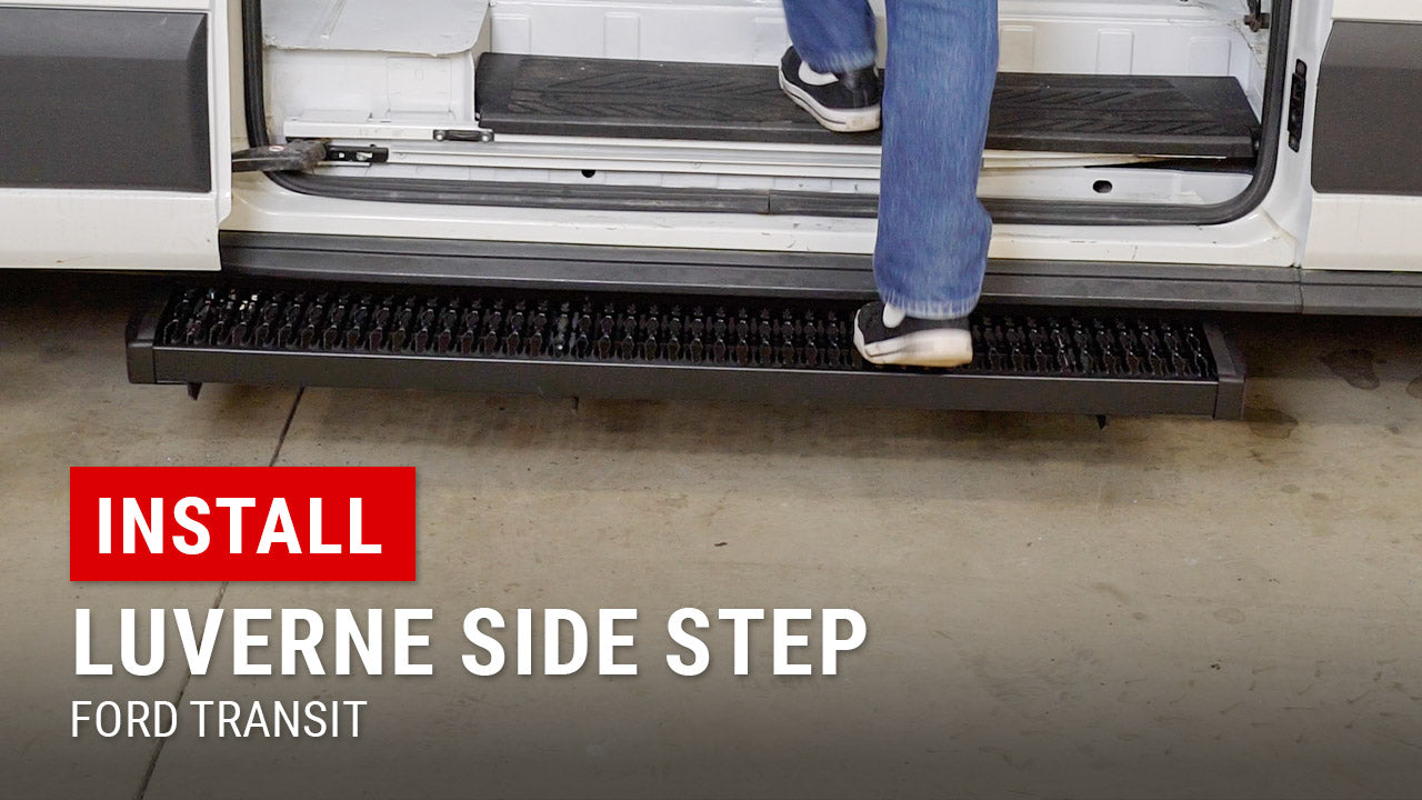 Installing Luverne Side Step on our Ford Transit | Upfit Supply