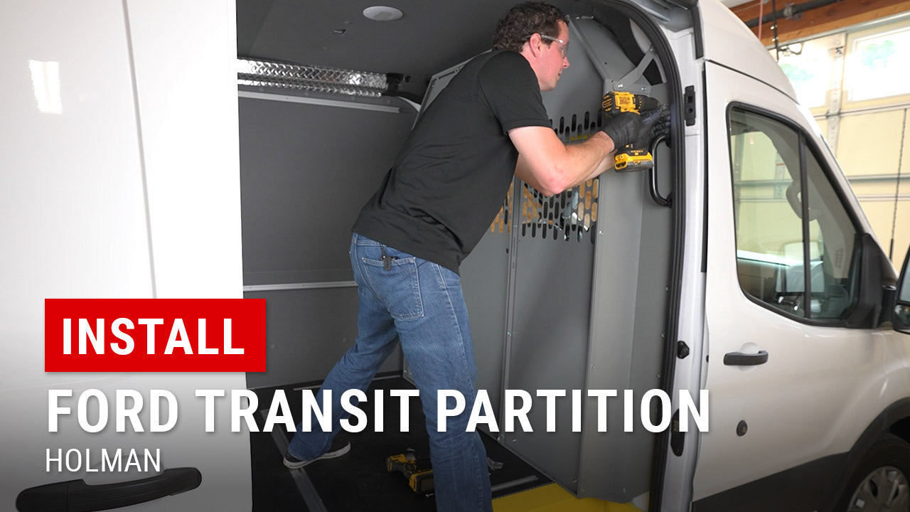 Installing Holman Partition in our Ford Transit | Upfit Supply
