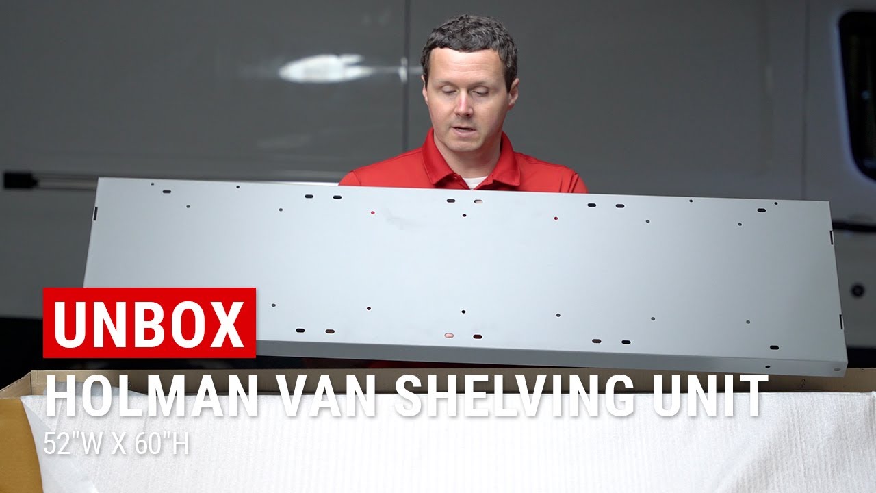 Unboxing Holman 52" W x 60" H Shelving Unit | Upfit Supply