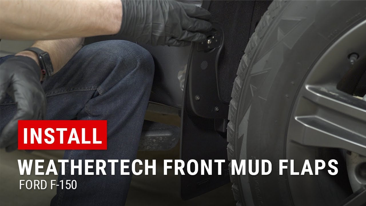 Installing WeatherTech Front Mud Flaps on Our Ford F-150 | Upfit Supply