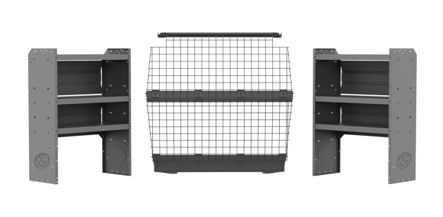 Commercial Shelving Package for RAM ProMaster City - Wire Partition ...