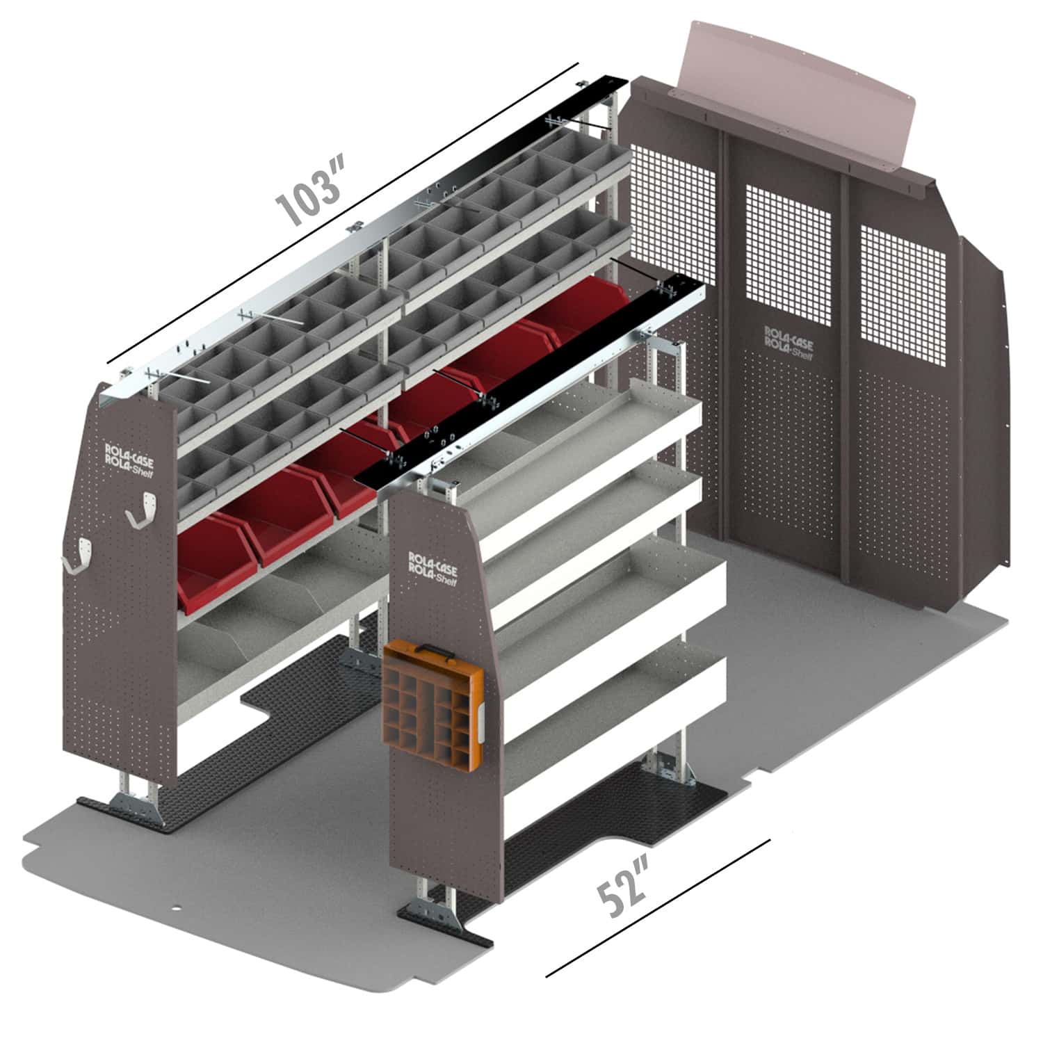 Rola-Case America's Most Popular Bin Package for Ford Transit - 148-in ...