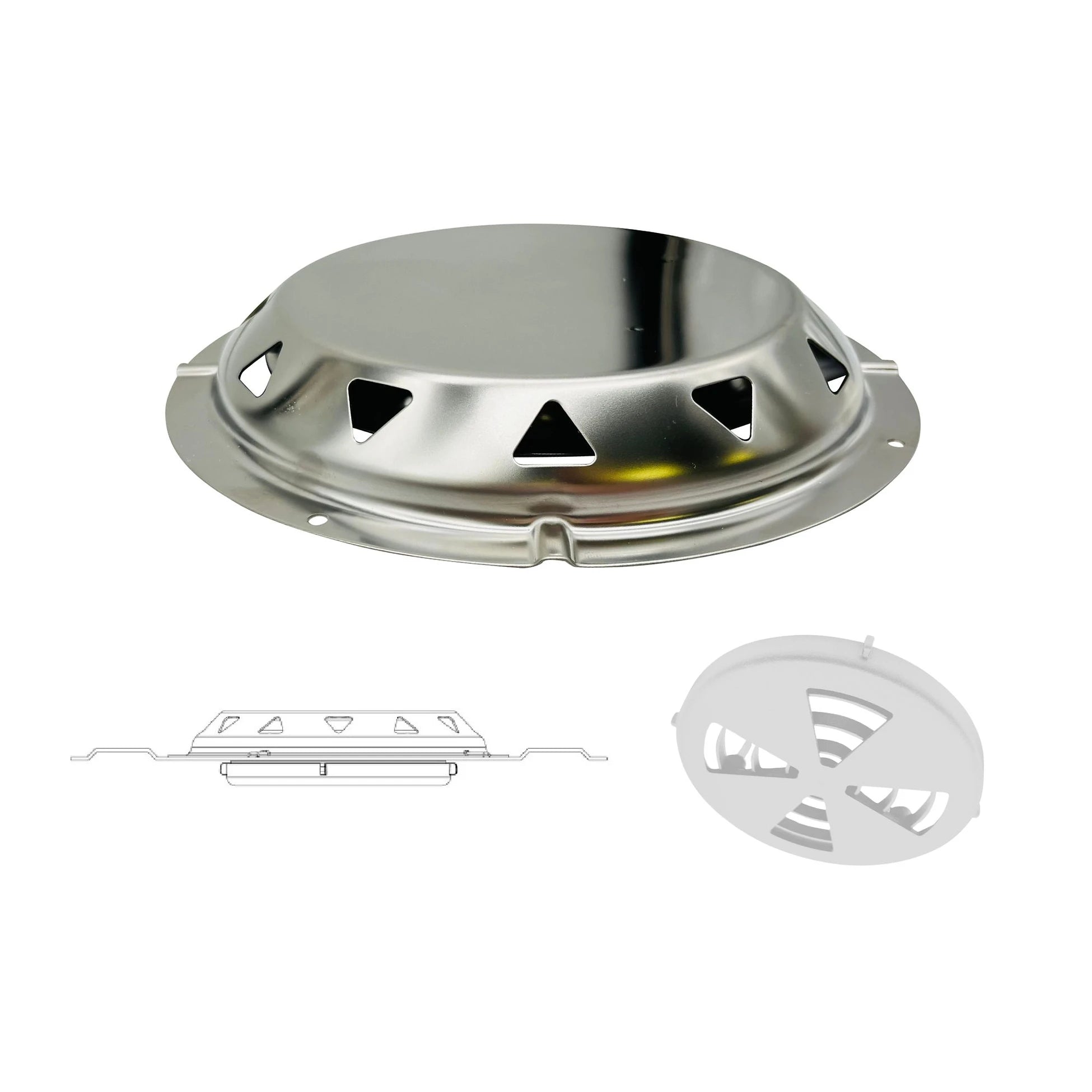 Deck-Matic Aerator/Ventilator Cargo Van Roof Vent - Round Shutter ...