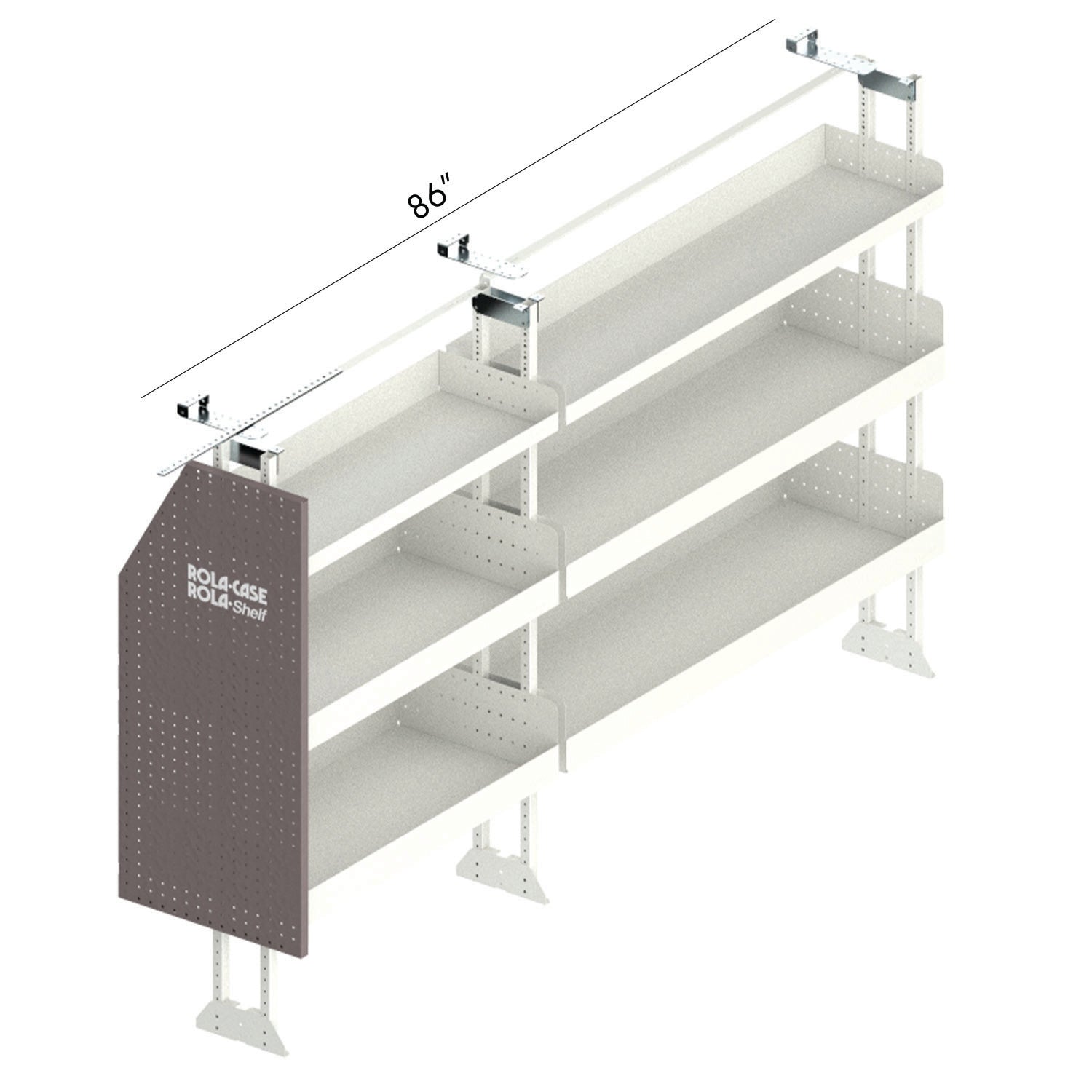 Rola-Case Drivers Side Basic Bin Package - Low Roof Full Size Vans ...